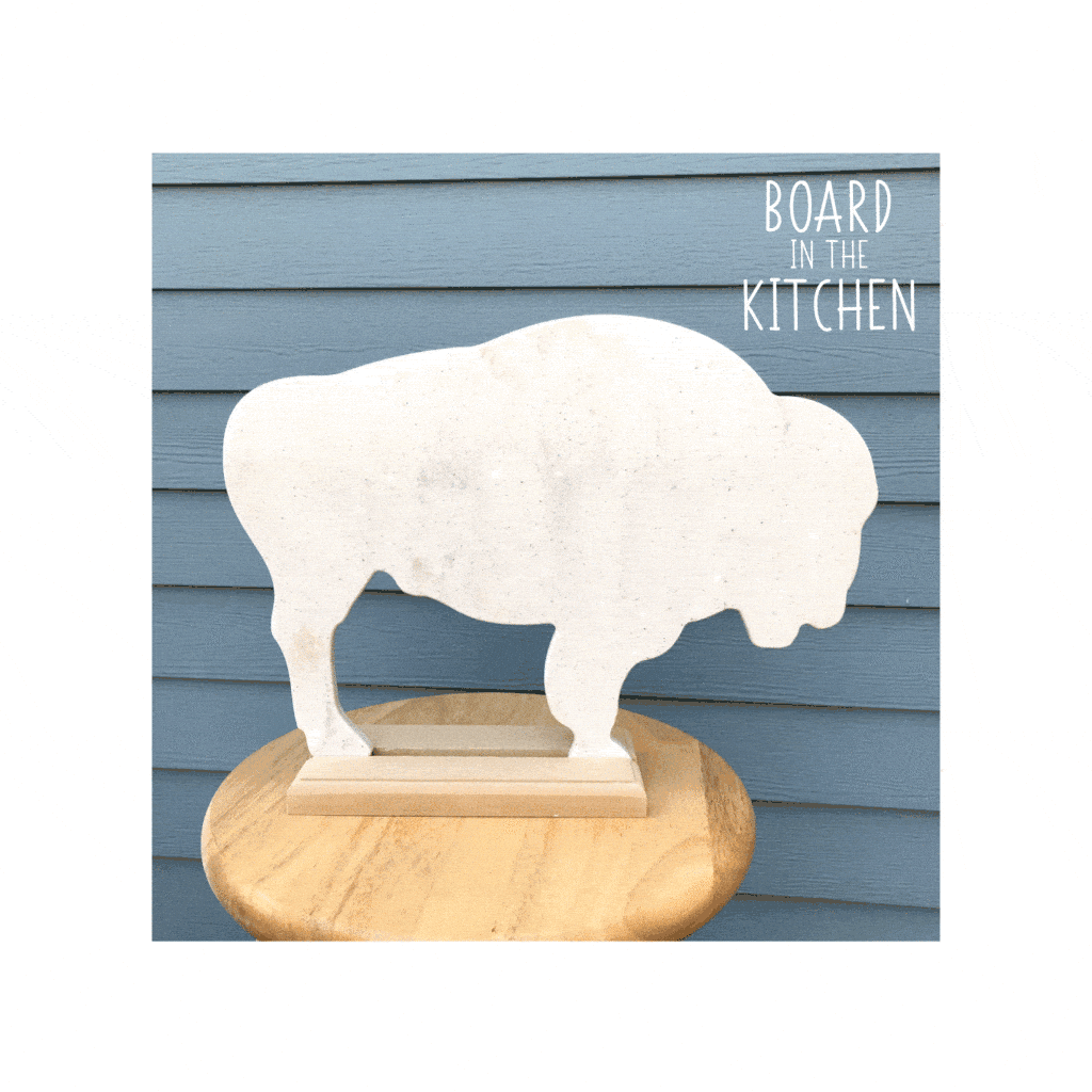 Bold BUFFALO Custom Cutting Board and Serving Tray, Custom Cutting Board