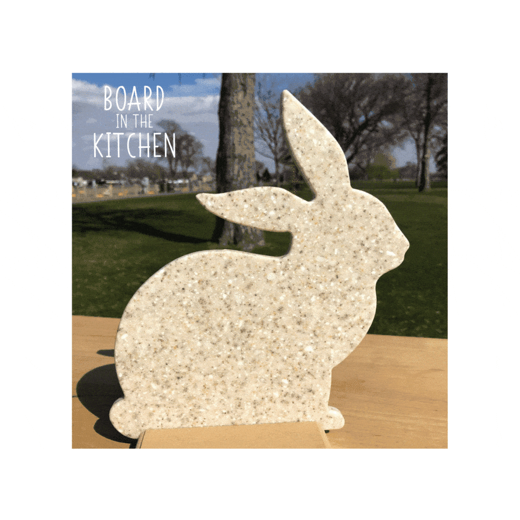 Frisky RABBIT Custom Cutting Board, #1 Rabbit Gift
