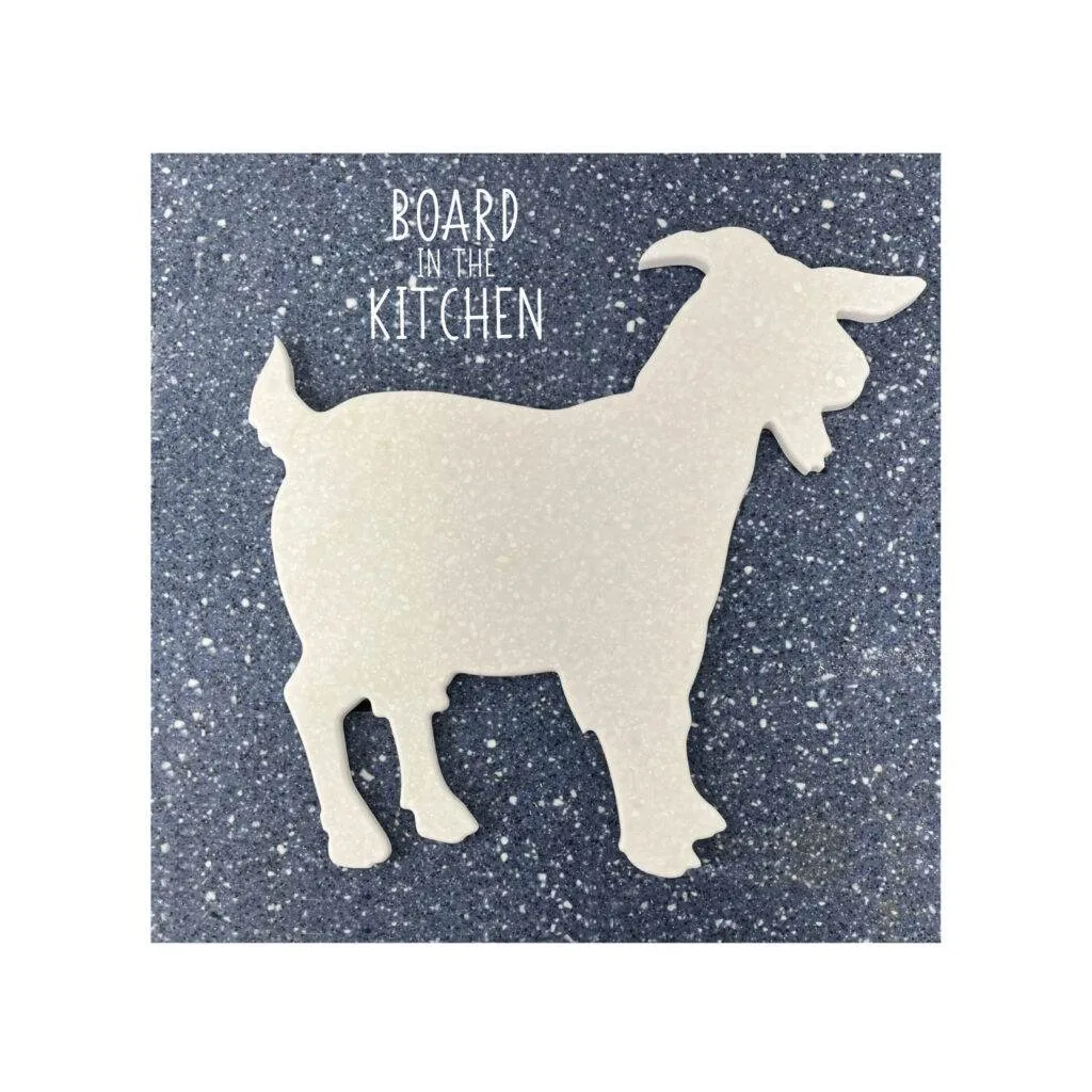 Goat Shape Custom Cutting Board, Excellent Farmhouse Decor, Goat Gift